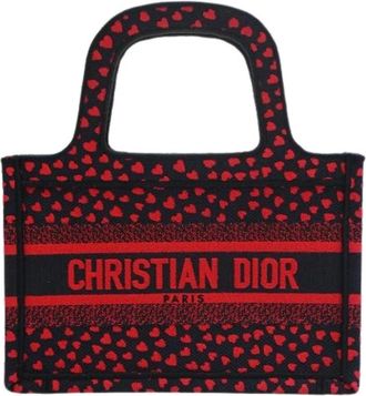 Dior Pre-owned Mini Book Tote I Love Paris Heart Embroidered Bag - - Pre-owned - Damen - Rot - ONE SIZE