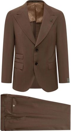 Gabriele Pasini Homme, Costumes, Brun, Taille: M Ceinture fine avec boucle en m&eacute;tal