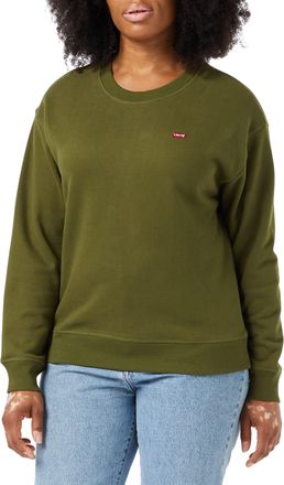 Levi's Damen Standard Crew Sweatshirt,Dark Olive,XS