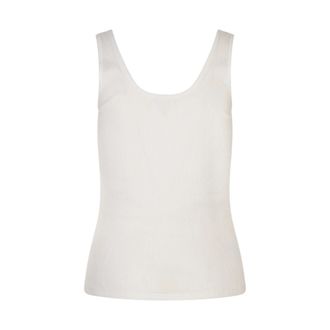 Chlo&eacute; Tanktop aus Baumwoll-Jersey - - Tops - Damen - Wei&szlig; - M