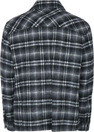 Burberry Wool Tartan Jacket - Gray