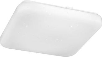 Eglo LED Deckenlampe Pogliola, Deckenleuchte mit Dip Switch, Lampe Decke K&uuml;che, Metall und Kunststoff in Wei&szlig;, warmwei&szlig;, neutralwei&szlig;, kaltwei&szlig;, 33x33 cm