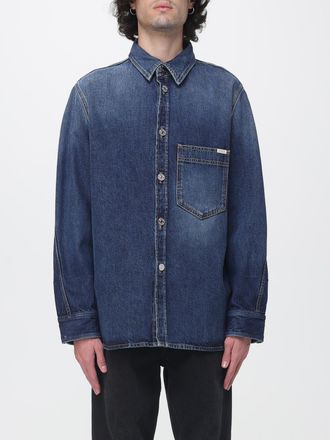 Givenchy Chemise en denim de coton avec poche plaqu&eacute;e et logo au dos