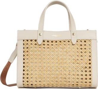 Lancaster Petit sac cabas main - Cannage Rotin