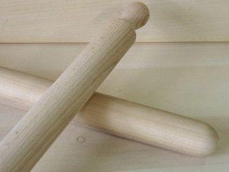 Panetta Casalinghi Rouleau &agrave; p&acirc;tisserie en bois avec une poign&eacute;e, beige, 4,5 x 100 cm