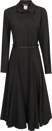 Max Mara Femme, Robes, Noir, Taille: 38 FR Affetto Shirt Dress