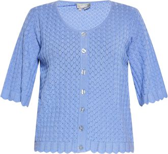 Usha Strickjacke Damen taubenblau