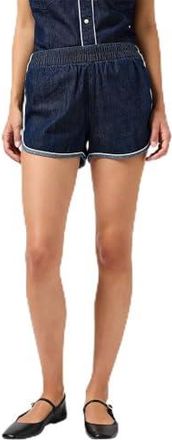Wrangler Piped Short en Denim, Selle, 28 W Femme