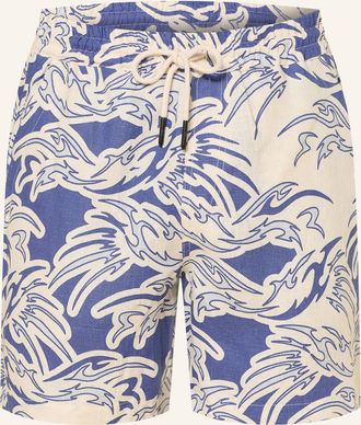 OAS Oas Leinenshorts Rouge Porto blau