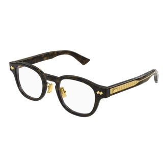 Bottega Veneta Lunettes Panthos Intrecciato - unisex - Accessoires - Brun - Taille: 49 MM