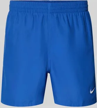 Nike Badeshorts mit Logo-Stitching und Eingrifftaschen