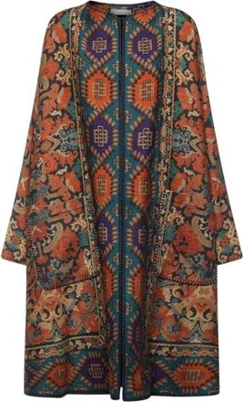 Pierre-Louis Mascia Femme, Blouses et Chemises, Multicolore, Taille: 38/40 FR Pancake Kimono Coat