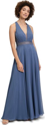 Vera Mont Damen Abendkleid mit Spitze Blue Stone,44