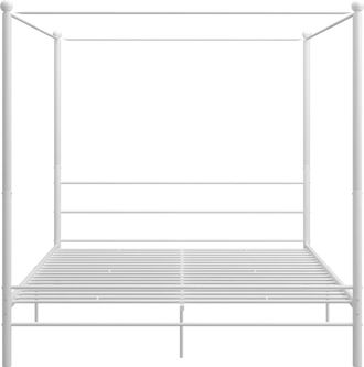 Generic Schwarz Pulverbeschichteter Himmelbettrahmen aus Metall - Modernes Design, Zum Aufh&auml;ngen von Vorh&auml;ngen, Geeignet f&uuml;r Schlafzimmer (180 x 200 cm)