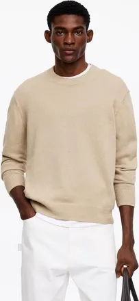 Arket Pullover Aus Leinen Und Baumwolle -Beige
