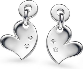 Orphelia Damen-Ohrhänger 925 Silber rhodiniert Zirkonia weiß Rundschliff 2.5 cm - ZO-5013