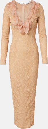 Alessandra Rich Midikleid aus Spitze
