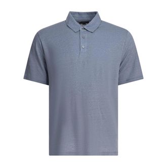 Vince Homme, Tops, Bleu, Taille: XL Polo en maille textur&eacute;e