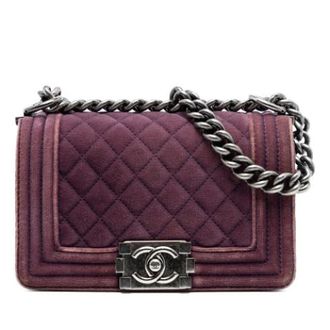 Chanel Sac bandouli&egrave;re Boy Flap Pre-owned - Femme - Pre-owned - Violet - Taille: ONE Size