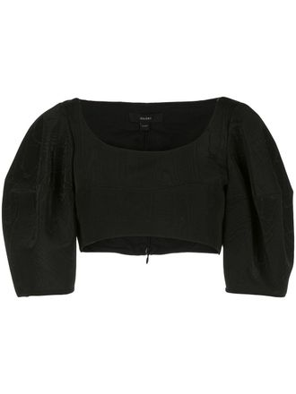 Ellery top Neatly Labeled Buccle crop - Noir