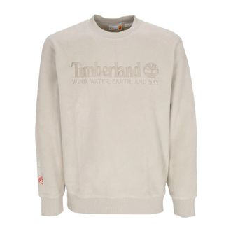 Timberland Linear Logo Rundhals-Sweatshirt Island Fossil - - Sweatshirts & Hoodies - Herren - Beige - XL