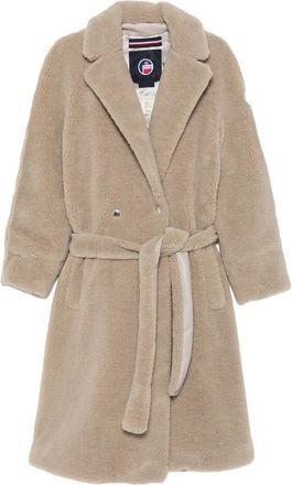 Fusalp Belted Faux-shearling Coat