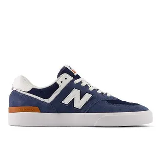 New Balance Homme NB Numeric 574 Vulc en Bleu/Blanc, Suède/Mesh, Taille 44.5 Extra-Large