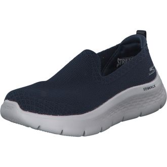 Skechers Damen Go Walk Flex Bright Summer Low-Top-Sneaker, Navy Textile/Trim, 37.5 EU