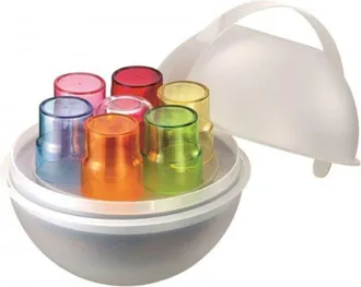 Guzzini HAPPY HOUR PIC BOLL Picknick Set 6 Pers. Assorted c