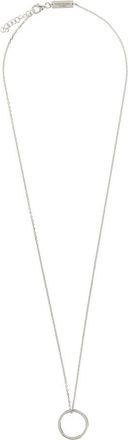 Maison Margiela Homme, Accessoires, Gris, Taille: ONE Size Logo Ring Pendant Necklace