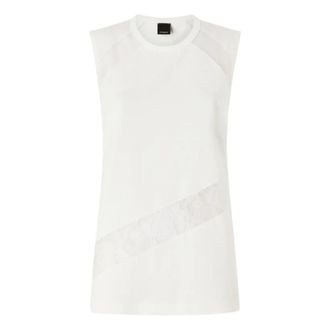 Pinko Pinko, Femme, Tops, Blanc, Taille: 38 FR Molly Knit Top