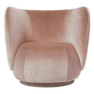 Ferm Living Fauteuil en velours Rico Ferm Living