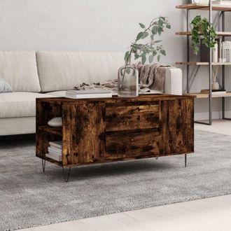vidaXL Couchtisch R&auml;uchereiche 102x44,5x50 cm Holzwerkstoff - Vidaxl