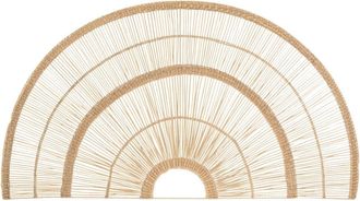 Atmosphera Atmosphera - Wanddekoration Seav Metall - Schilfrohr und Metall - 160x90 cm - Naturholz