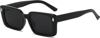 Generic Lunettes De Soleil Tendance For Femme Et Homme, Style Carr&eacute;, Id&eacute;ales For Les F&ecirc;tes Et Les Trajets Quotidiens. Lunettes De Soleil Performantes.(Black)