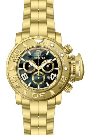 Invicta Jason Taylor 51318 Herrenuhr - Quarzwerk - Edelstahl mit Perlmutt Zifferblatt - 58 mm