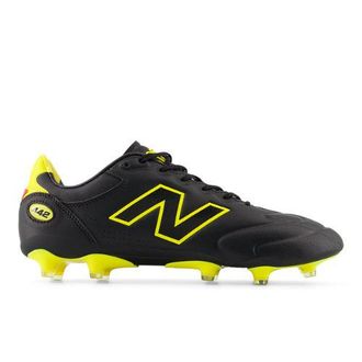 New Balance Unisexe 442 Elite FG V3 en Noir/Jaune/Rouge, Synth&eacute;tique, Taille 44.5