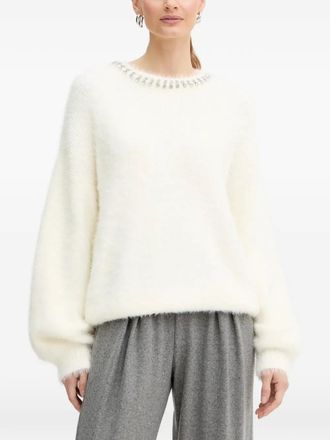 Guess Co Verzierter Pullover - Wei&szlig;