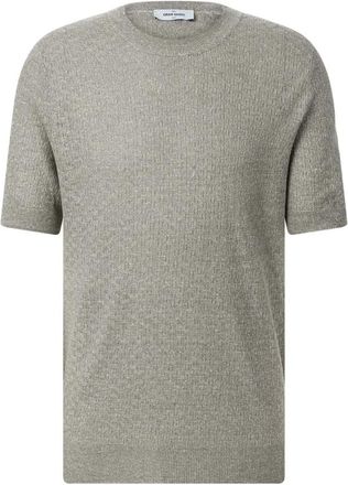 Gran Sasso Homme, Tops, Brun, Taille: 3XL T-Shirt en m&eacute;lange de lin