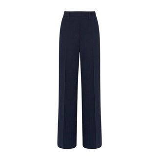 Kiton Herringbone Wollhose - - Trousers - Damen - Blau - L