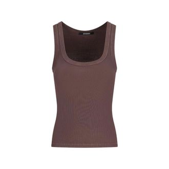 Jacquemus Le D&eacute;bardeur Gros Grain - - Tops - Damen - Braun - XS