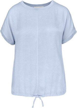 bianca Rundhalsshirt JULIE aus modernem Materialmix in Trendfarben