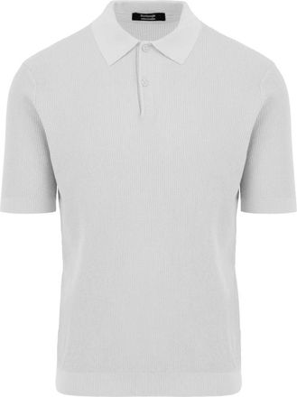 Bomboogie Homme, Pulls, Blanc, Taille: L Polo en coton c&ocirc;tel&eacute;