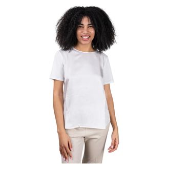 Max Mara Femme, Tops, Blanc, Taille: 40 FR T-Shirt &agrave; Manches Courtes