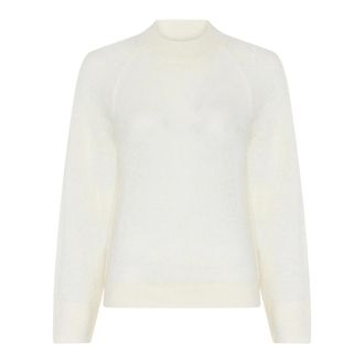 Bruuns Bazaar FluffyBBAma Strick - - Knitwear - Damen - Wei&szlig; - L
