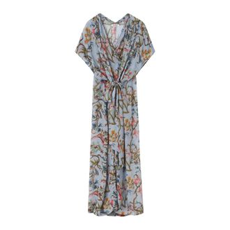 Rodebjer Olympia Wickel Kaftan Kleid - - Dresses - Damen - Blau - M