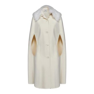 Fendi Cape - - Jackets - Damen - Wei&szlig; - XS