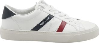 Moncler Homme, Chaussures, Blanc, Taille: 39 EU Monaco2 Low Top Baskets