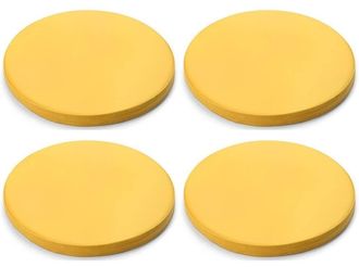 Generic Rundes Stuhlkissen Aus Memory-Schaumstoff Rutschfestes Weiches Rundes Stuhlkissen,1/2/4er Set Sitzkissen/Hockerkissen, Bequemes Bar-Sitzkissen(Yellow,