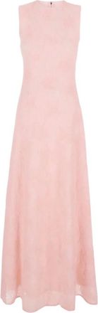 Rotate Rotate Birger Christensen, Femme, Robes, Rose, Taille: 38 FR Jacquard Long Dress